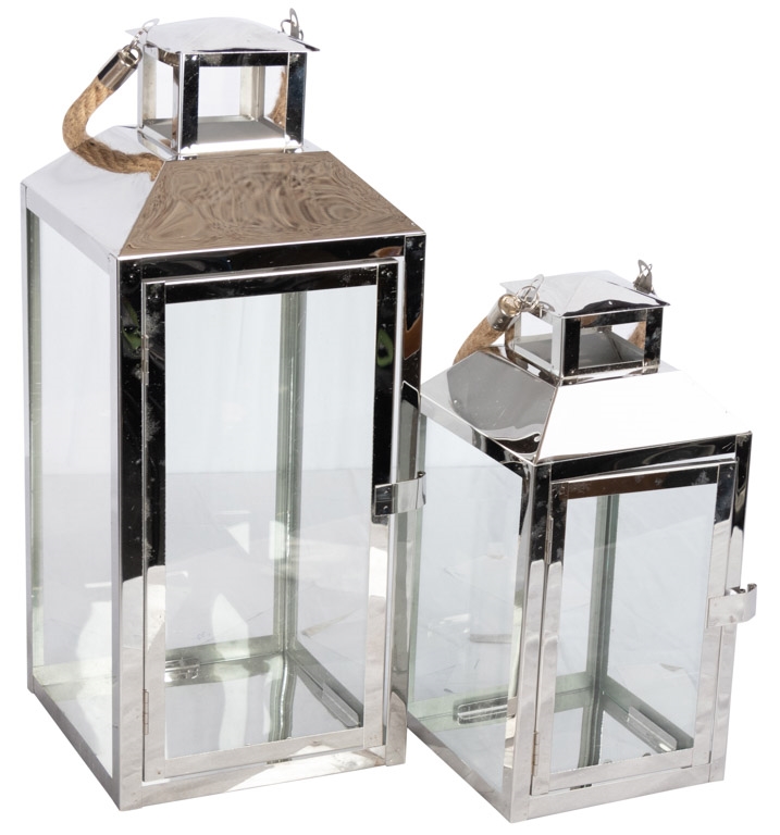 Lanterner udendørs - 2 stk. flotte lanterner i messing