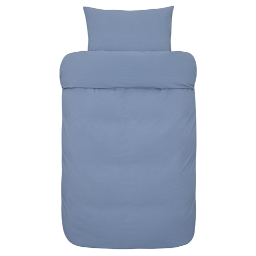 Stenvasket bomulds sengesæt - Ensfarvet - 200x220 cm